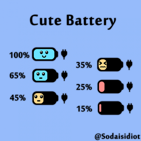 [Alkaline]Cute Battery - Soda